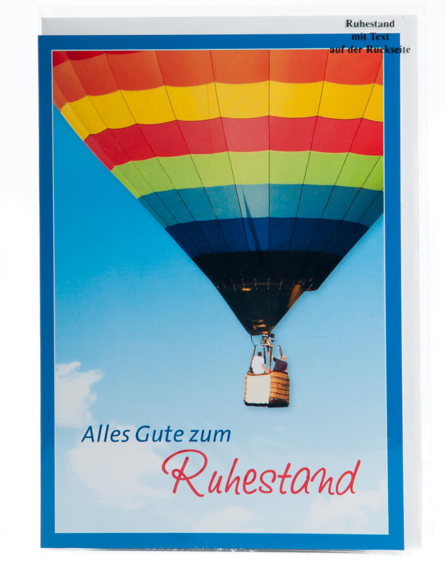 Karten zum Ruhestand