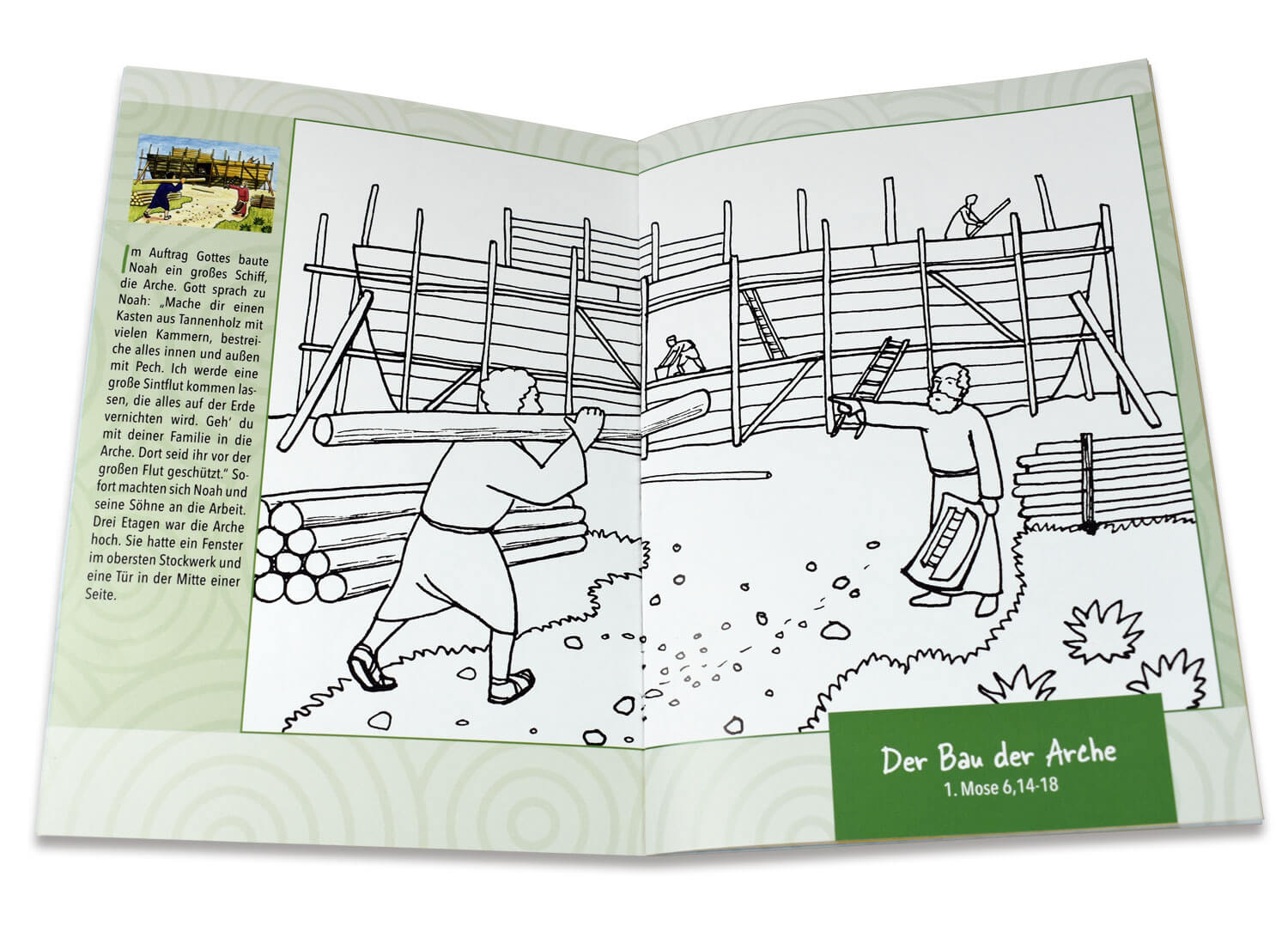 Mal- und Leseheft - Die Bibelgeschichte Arche Noah