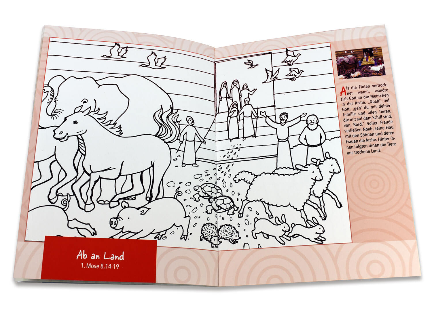 Mal- und Leseheft - Die Bibelgeschichte Arche Noah
