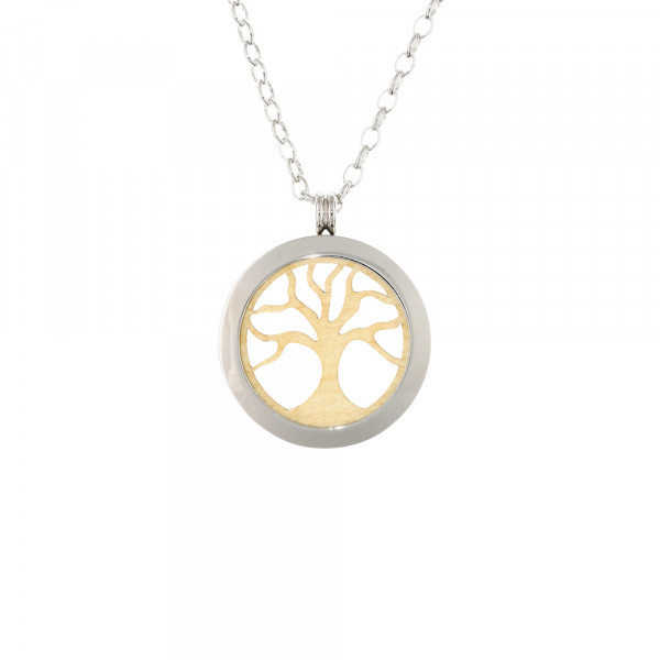 Halskette - Baum des Lebens & Edelstahl
